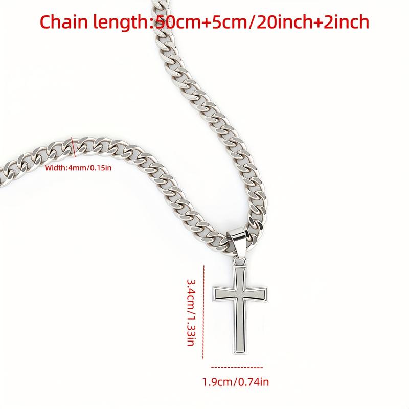 1pc "to My Son" Stainless Steel Cross Pendant Necklace, Birthday Gift ...