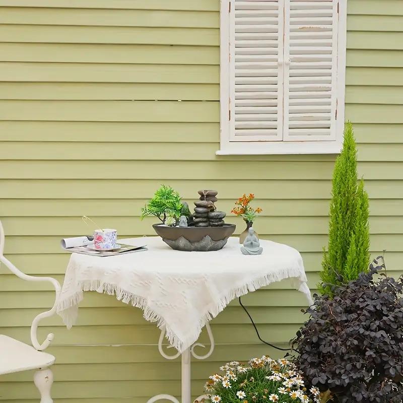 Tankana Zen Pebble Indoor/Outdoor Tabletop Fountain 8.9 Inches Tall ...