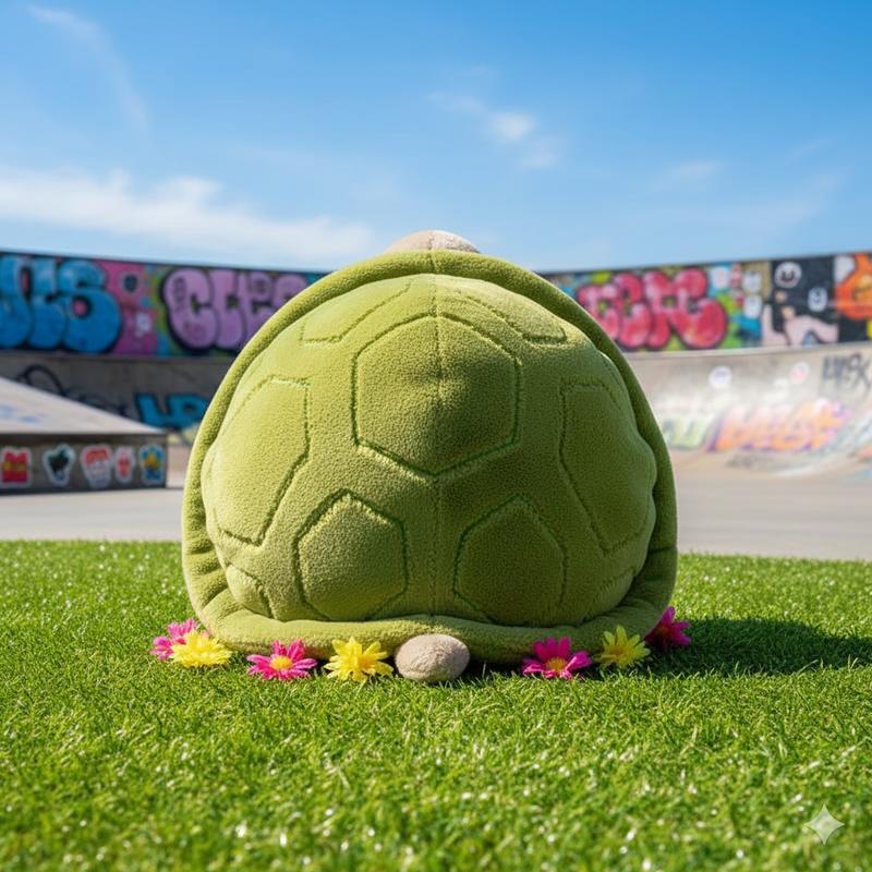 Cute Turtle Plush Toy Kawaii Room Decor Soft Stuffed Animal Big Eyes ...