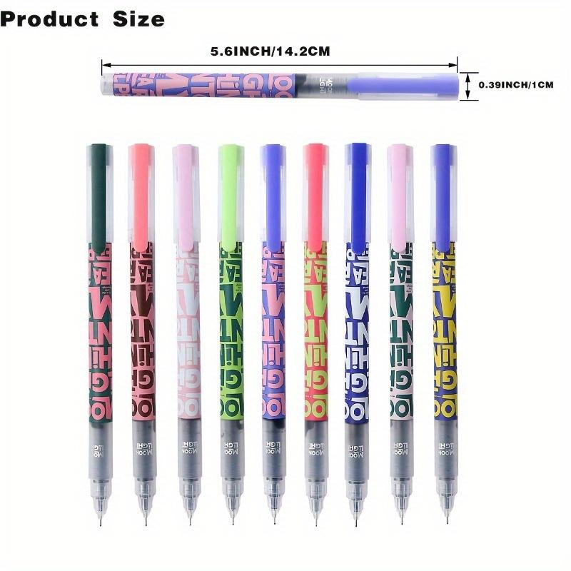 9pcs MOON LIGHT Gel Pen Set, Quick-Drying Ink, 0.5mm Ultra-Fine Point ...