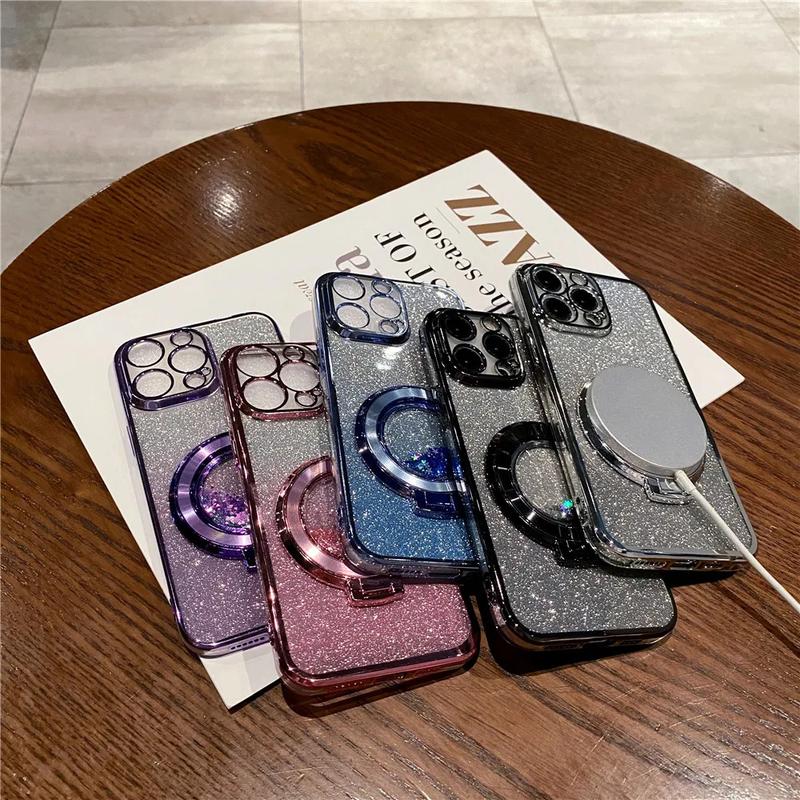 Light Luxury CreativityGlitter Quicksand Bracket Case For Huawei P30 ...