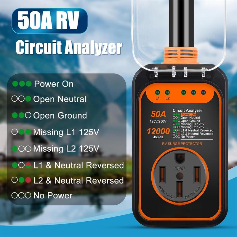 Power Watchdog 50 Amp Rv Surge Protector, 50amp Rv Circuit Analyzer ...