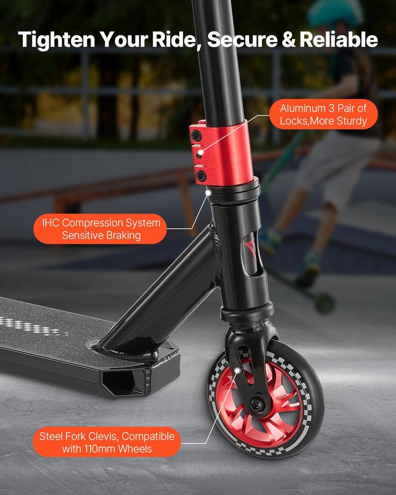 VEVOR Stunt Scooter, Pro Complete Trick Scooters for Kids Ages 11-13 ...