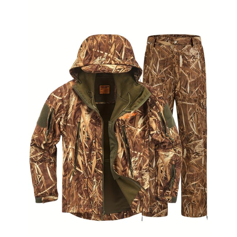 Hunting Clothes Men, Quiet Camo Hunting Jacket And Pants, Water ...