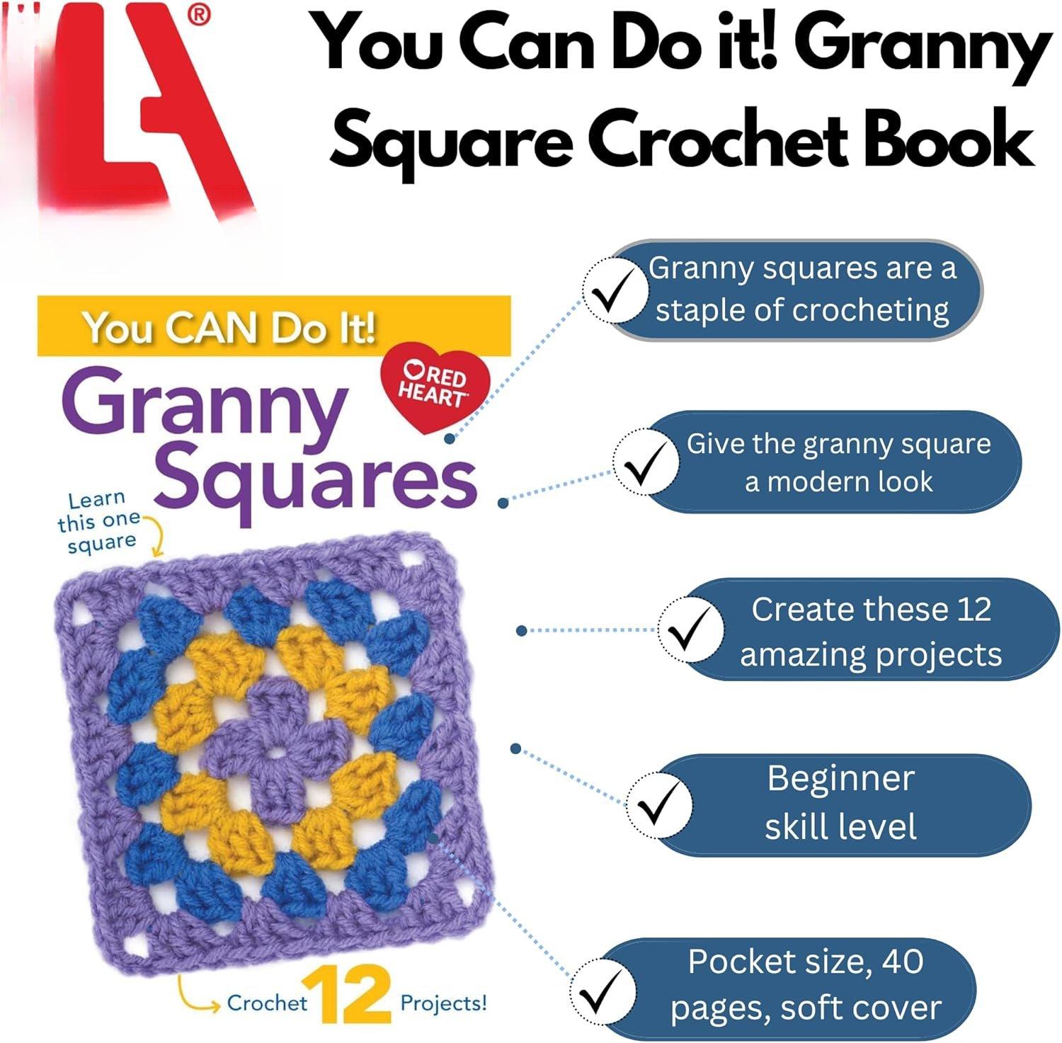 You Can Do Granny Square Crochet Book, Granny Square Crochet Book ...