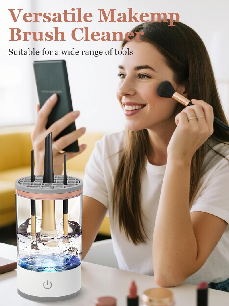 Electric Makeup Brush Cleaner, Automatic Brush Cleaning Machine, Daily ...