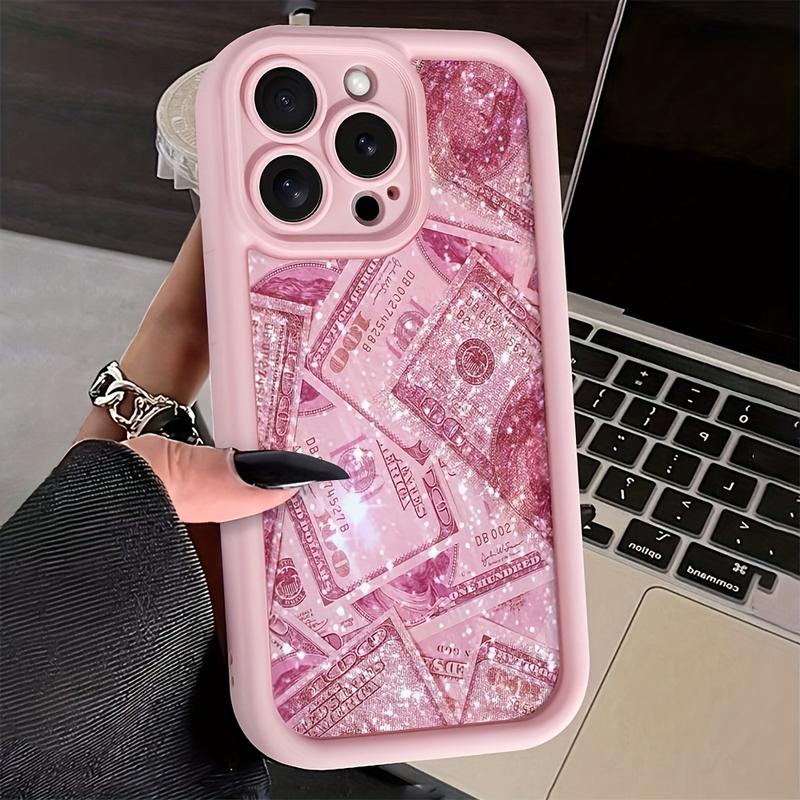 1pc of Pink High Bamboo Design Shockproof Ultra-Thin Anti-Drop Phone ...