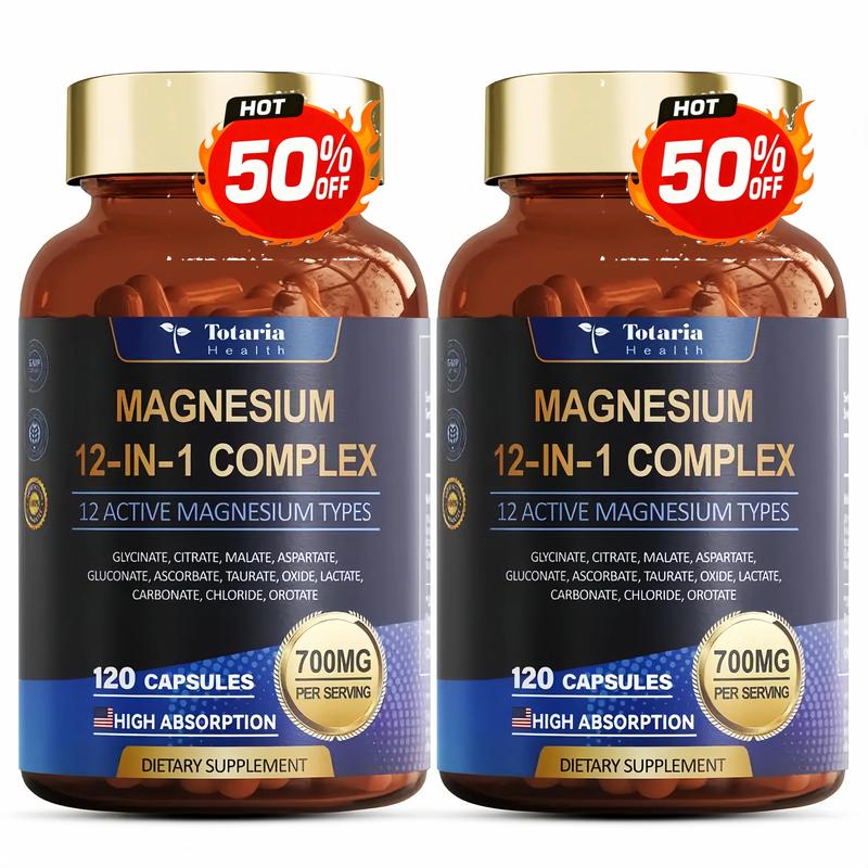 2 packs/3 packs Totaria 12-in-1 700mg Magnesium Complex | Glycinate ...