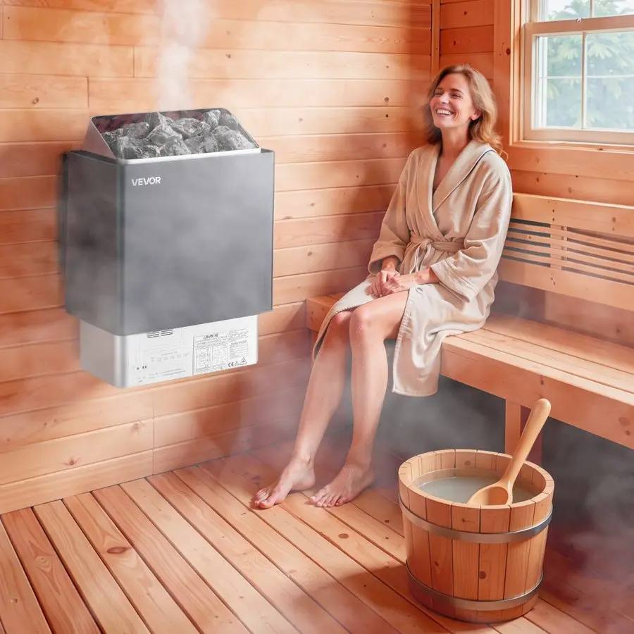 VEVOR Sauna Heater, 9KW 240V Electric Sauna Stove, Dry Steam Bath ...