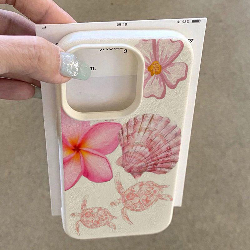 Pink Turtle Shell Hawaiian Pattern Suitable for iPhone air 17 16 15 14 ...