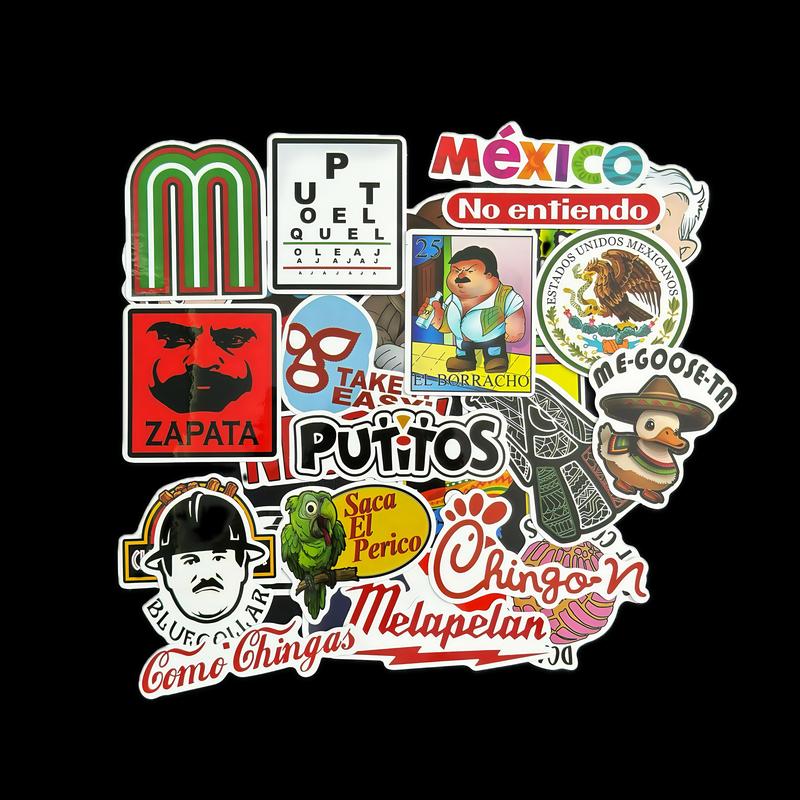 30pcs Mexican Blue-Collar Humor Stickers – Waterproof Vinyl Pack with ...