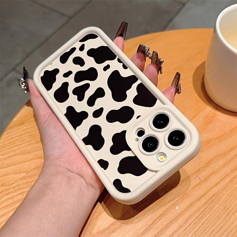 High Bamboo Antique White Cow Spotted Pattern Case for iPhone 16 15 14 ...
