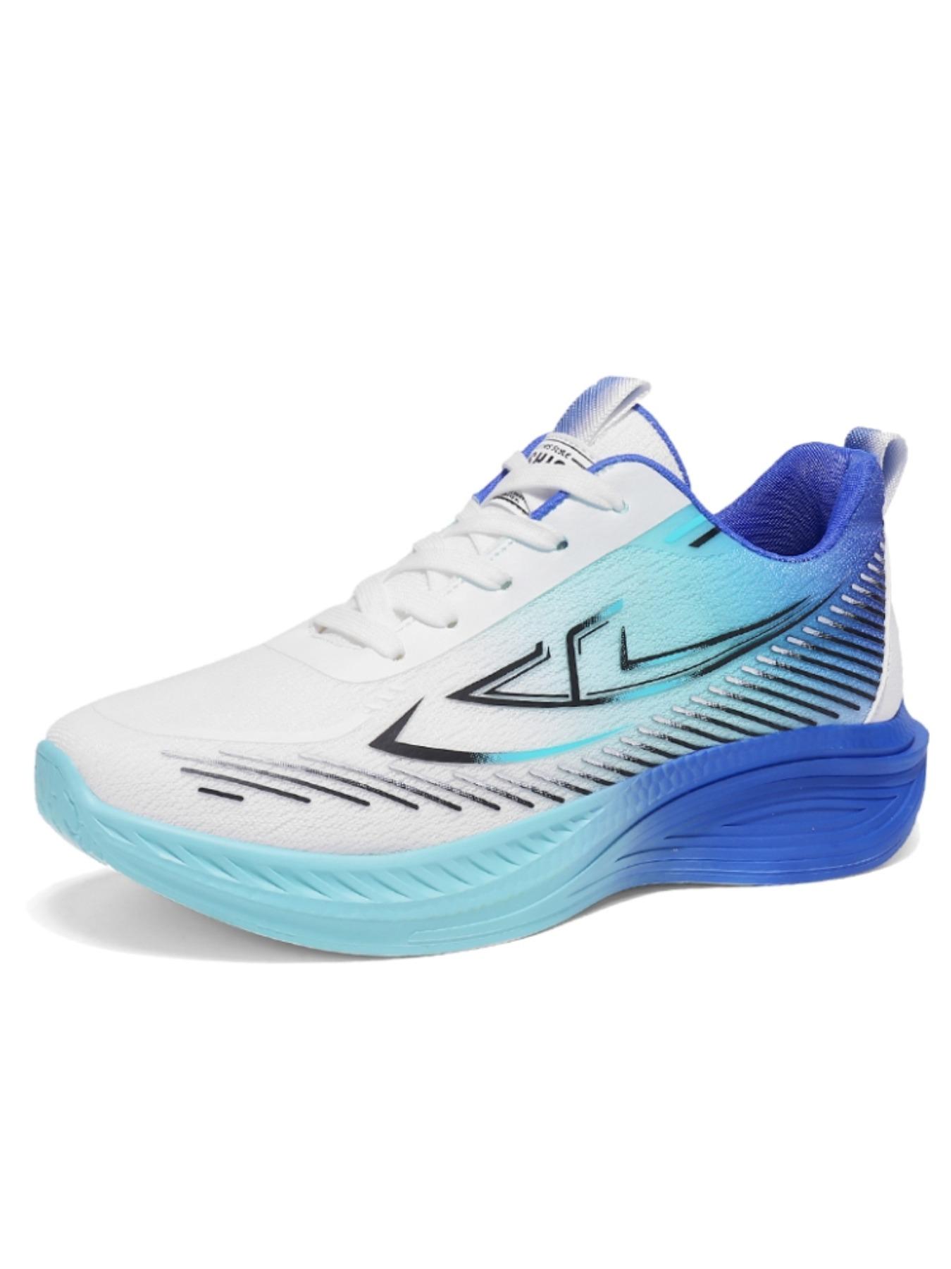 Unisex Gradient Color Lace Up Running Shoes, Breathable Comfortable ...