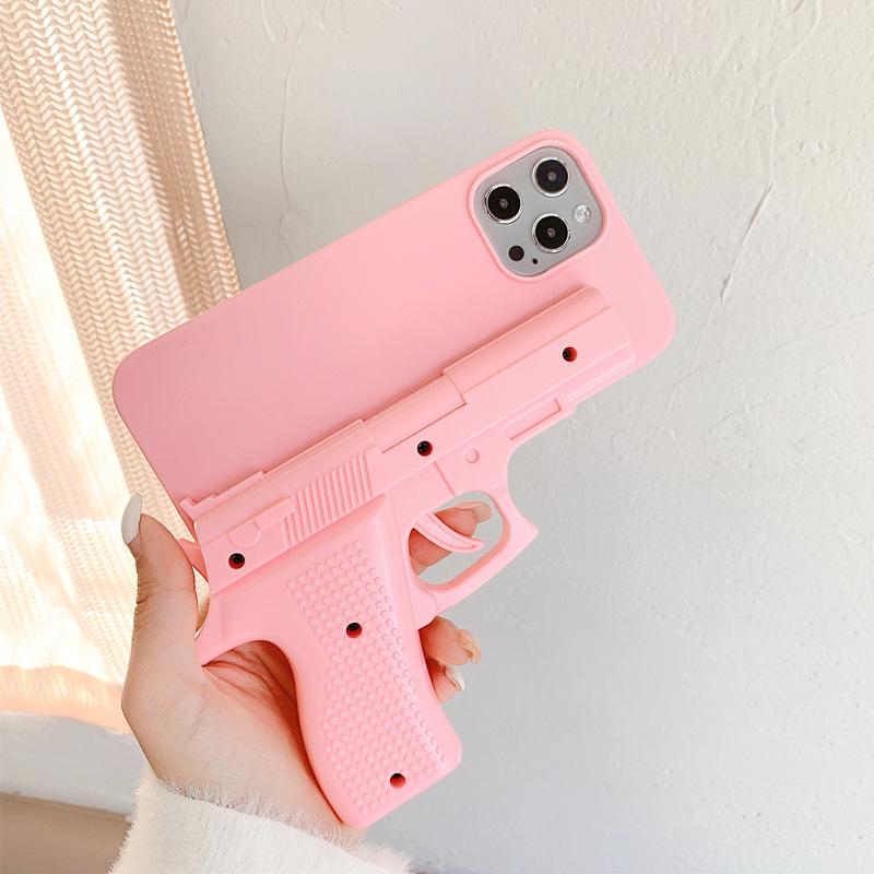 Fun Novelty Pistol Fidget Case for iPhone 17/16/15/11 - Stress Relief ...