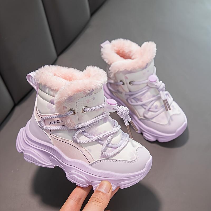 [Cute Snow Boots] Warm & Cozy Girls' Winter Snow Boots | High-Top ...