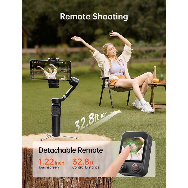 Isteady V3 Ultra Gimbal Stabilizer For Ai With Light 1.22" Full-color ...