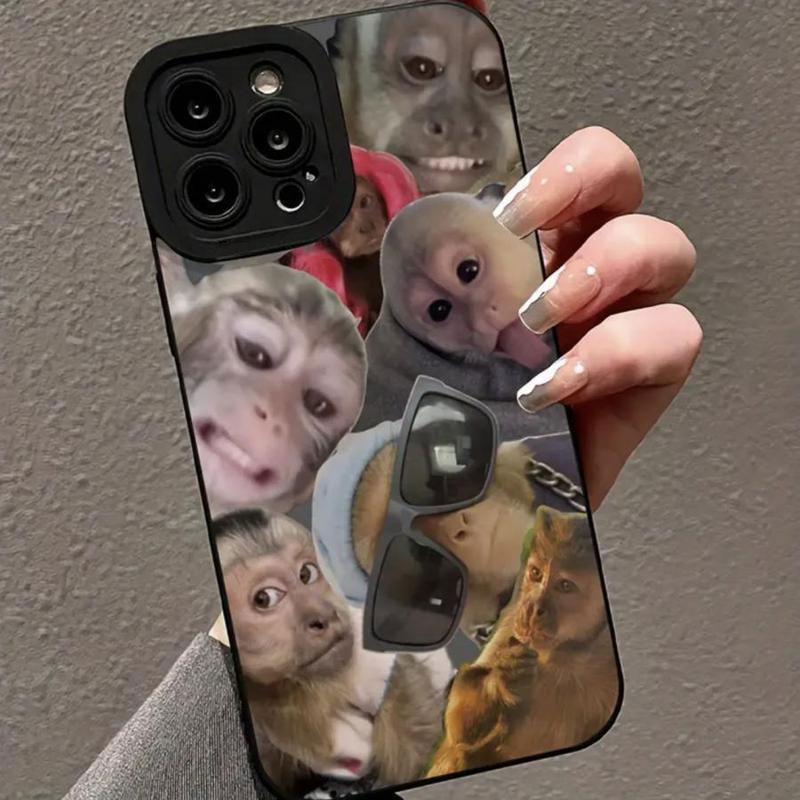 Creative Monkey Pattern Phone Case, Cute Phone Case, Decorative Phone ...
