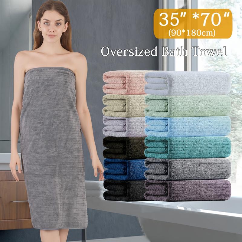 4-Pack Extra Large Bath Towel Set, 35"x70" Extra Large Towels ...