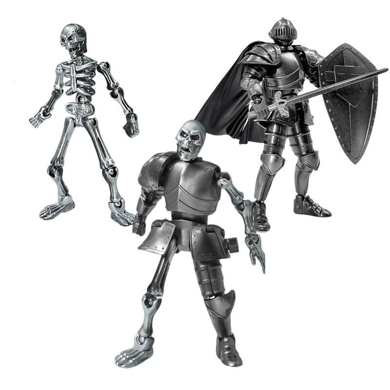 Medieval Knight Action Figure, Multi-joint Movable Knight Figure with ...