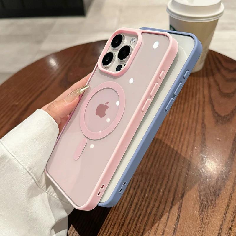 New Senior 16 Pink Magsafe MagneticPhone Case for iPhone17 16 15 14 13 ...