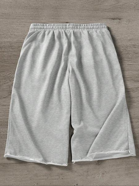 Men's Casual Sports Pants with Pockets, Loose-Fit Seven-Point Track ...