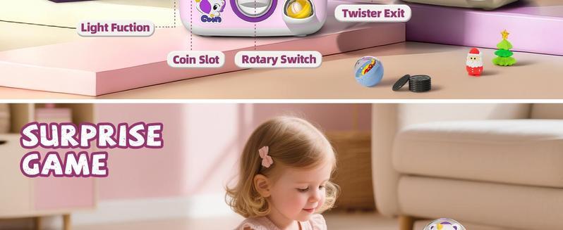 Unicorn Party Bags & Gifts, 34 PCS Mini Vending Machine Prize Set for ...