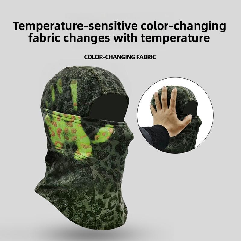 Temperature-sensitive color-changing headgear Temperature-changing ...