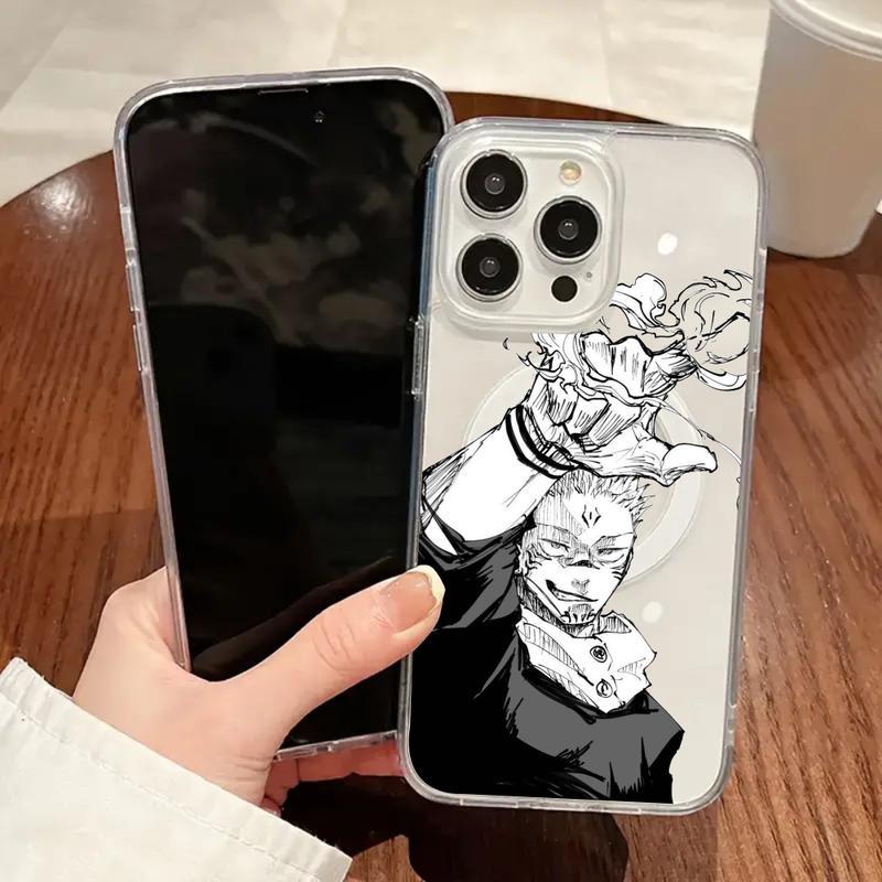 1PC Anime Sukuna Phone Case Magnetic for iPhone 17 16 15 14 13 12 11 ...
