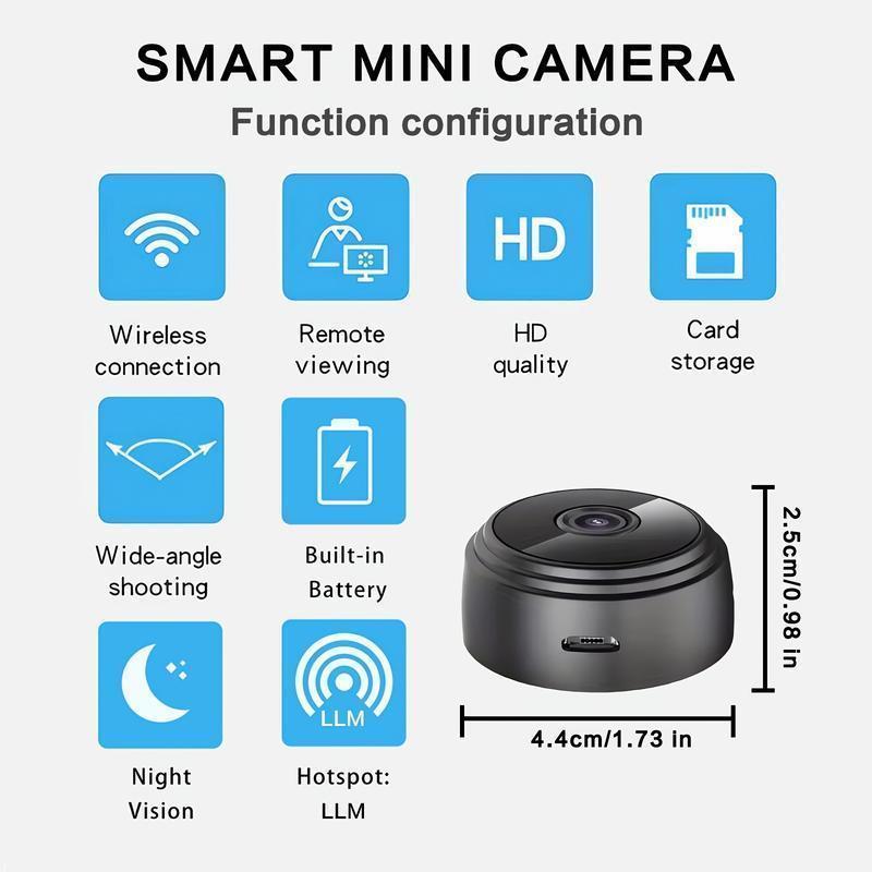 4/6pcs Mini Wireless Surveillance Camera with 2.4G WiFi, HD 1080P ...