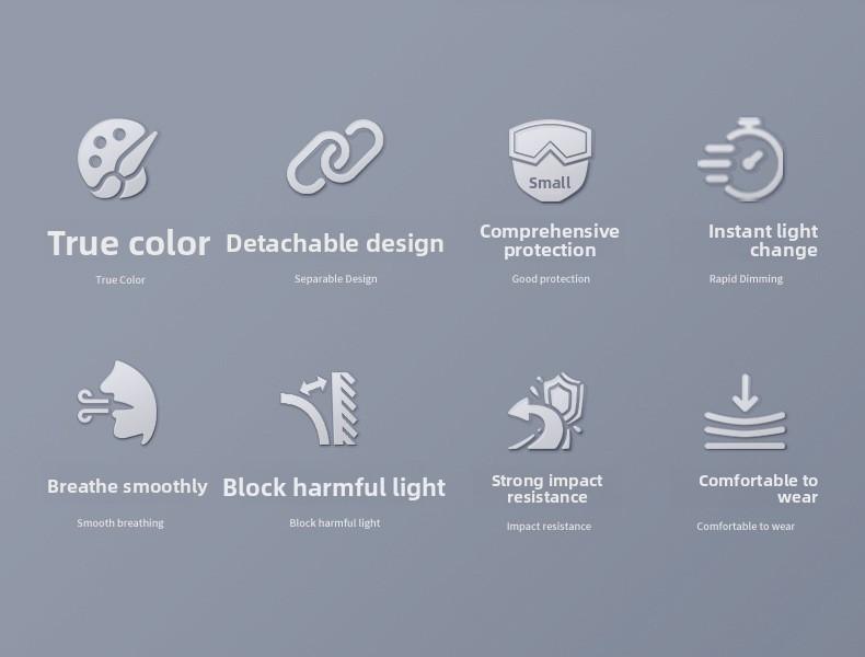 Head-mounted Harley automatic variable light welding mask anti-glare ...