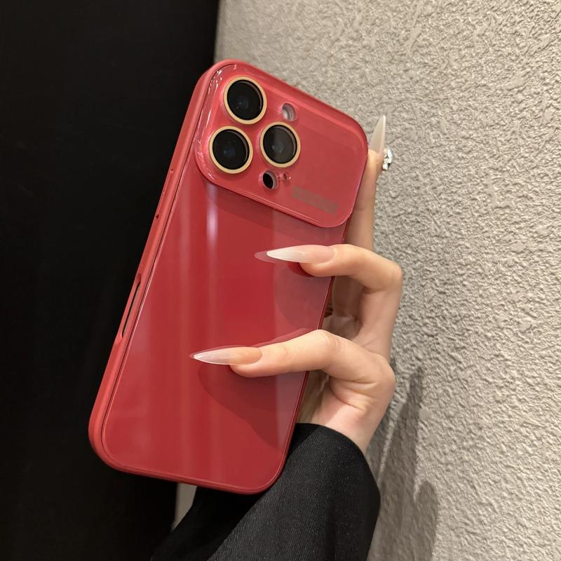 Minimalist Niche Large Window Glass Shockproof Phone Case for ...