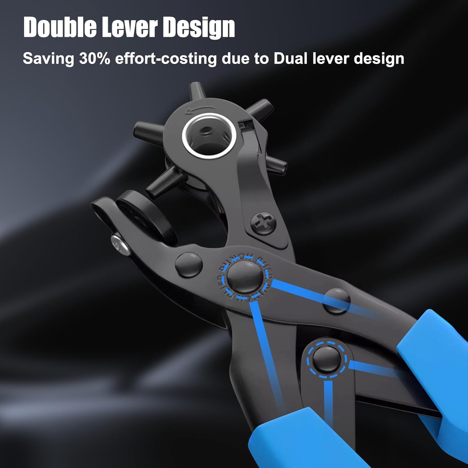 Professional Leather Hole Puncher, Full Set Punch Tool Kits for Belt ...