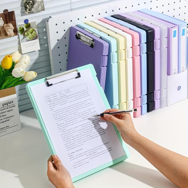 A4 File Storage Box with Clip Cover - Large Capacity Organizer - TikTok ...