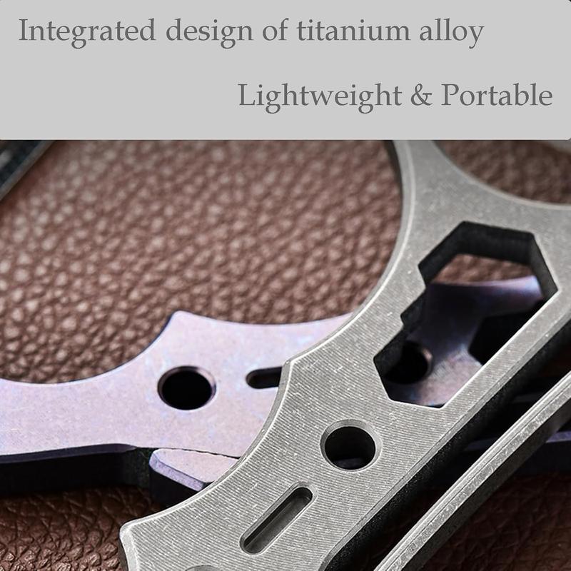 EDC Pry Bar Multi Tool Titanium with Bottle Opener Wrench Prybar ...