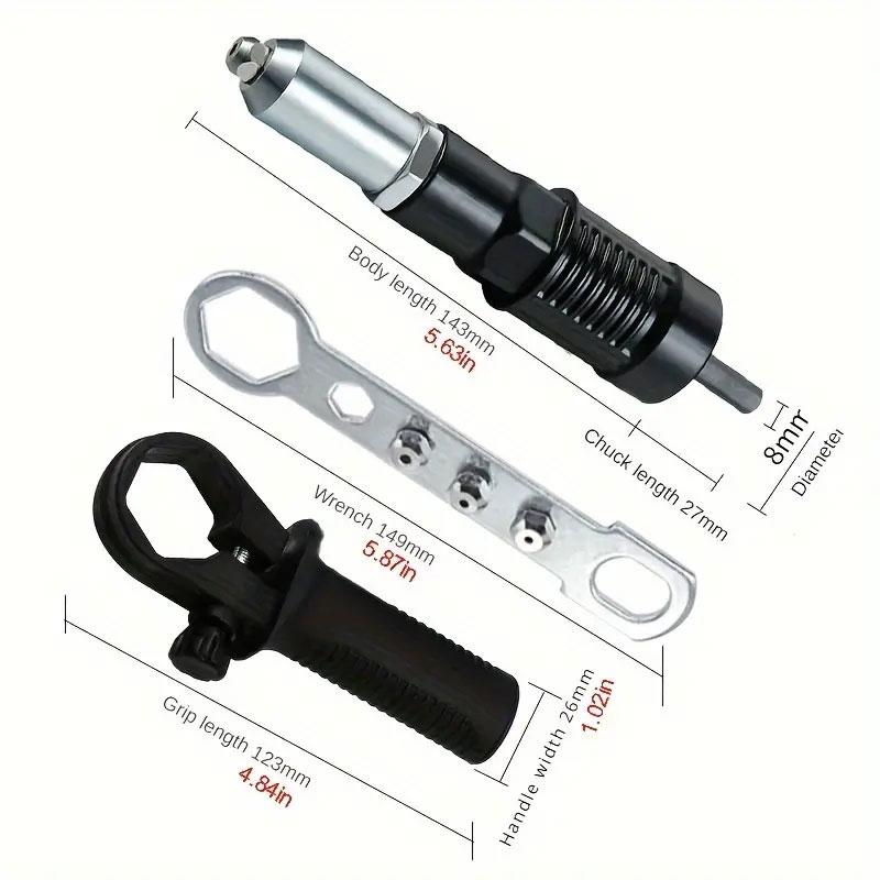 Electric Rivet Adapter, Electric Rivet Nut Gun Drill Adapter, Practical ...