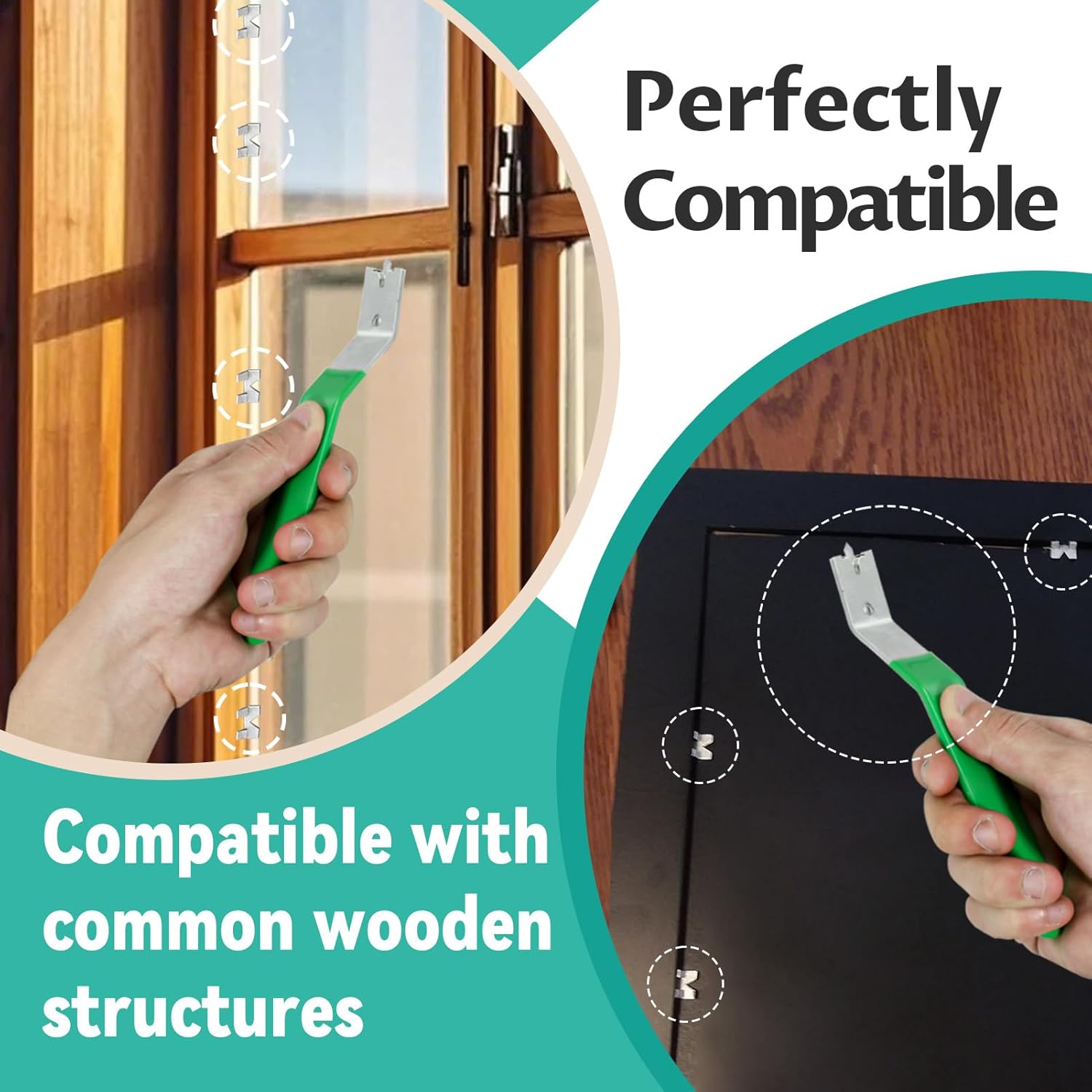 Glazier Push Points Setting Tool with 120 Glazier Points Easy-Grip ...