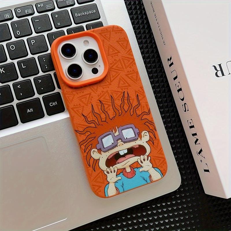 1PC Cartoon Cute R-Rugrats Fun Phone Case, Full-Cover Shockproof ...