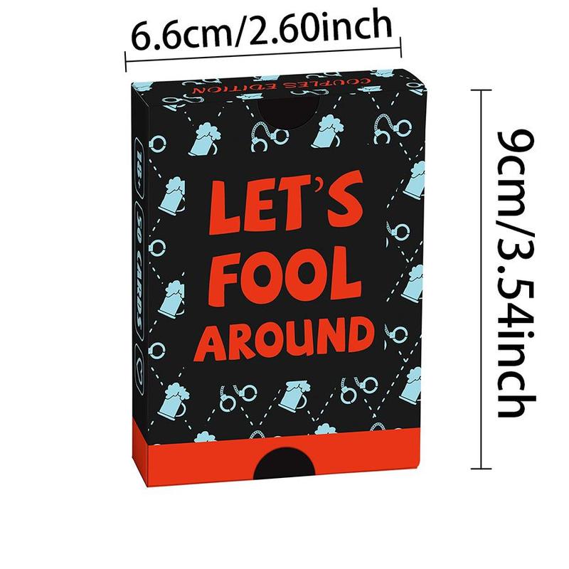 Let's Fool Around Card Game, 50pcs/box Couple Game Cards, Fun Card Game ...