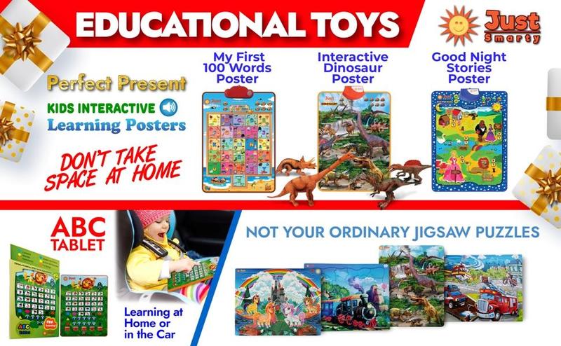 Just Smarty Alphabet Tablet to Learn Letters, ABC, Numbers, Shapes ...