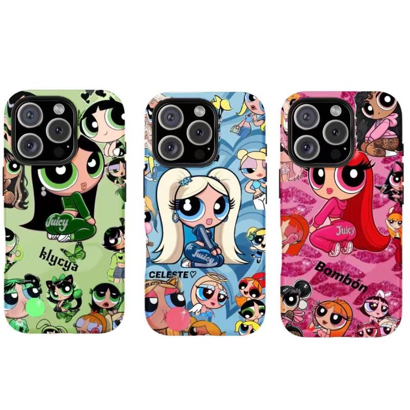 Powerpuff Girls Vibrant Cartoon Phone Case for Teens & Fashion Lovers ...