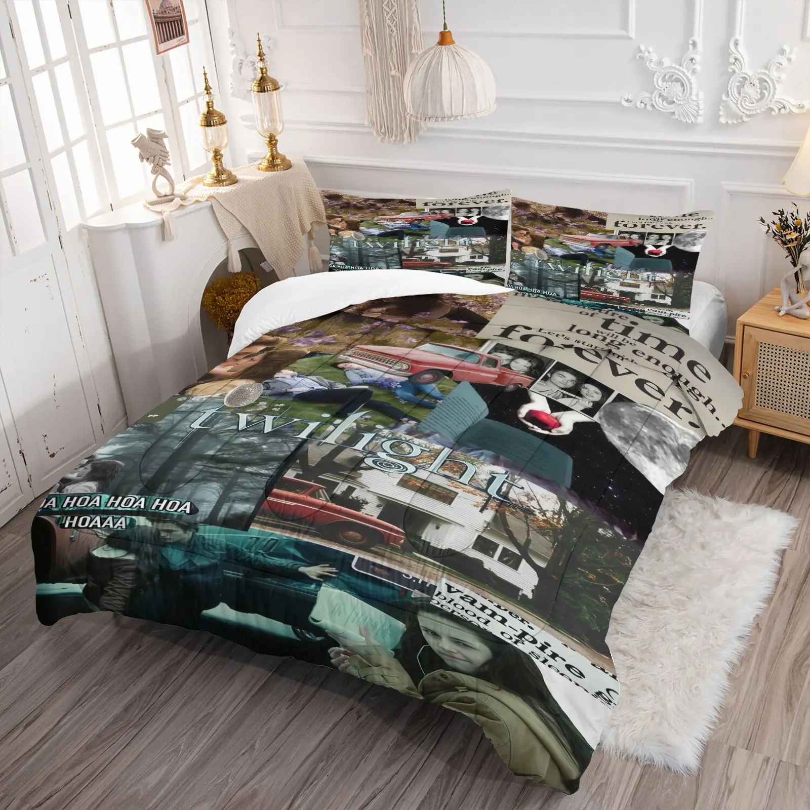 Twilight Saga Collage Comforter Set, Nostalgic Movie & Book Design, 2/3 ...