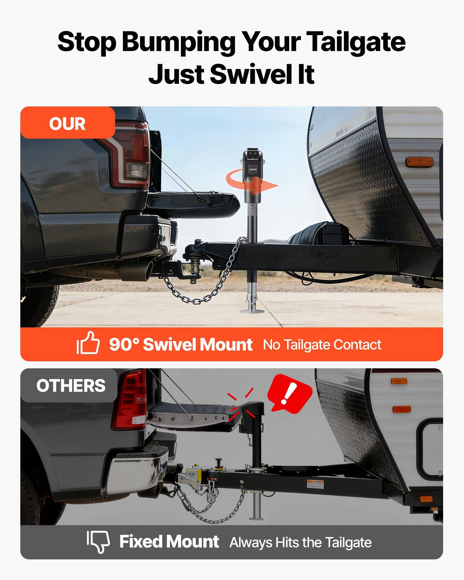 Summervibes VEVOR Electric Trailer Jack, 7500 lbs Capacity, Electric ...