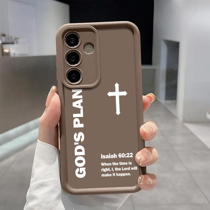 GOD’S PLAN Cross Isaiah Phone Case, Enhanced Camera Protection ...