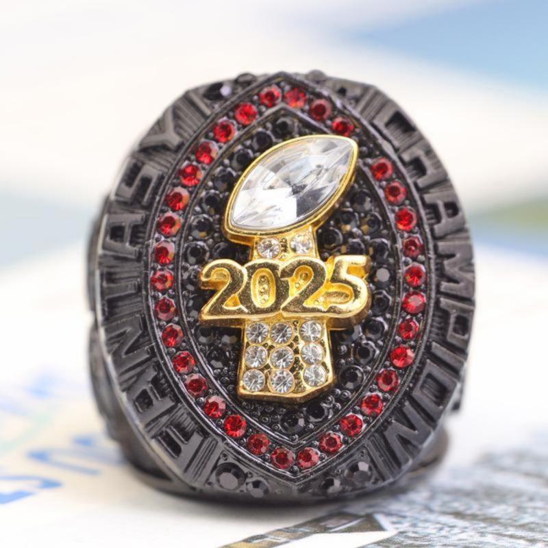2025Fantasy Football Ring Championship Trophy Sets with Wooden Box ...