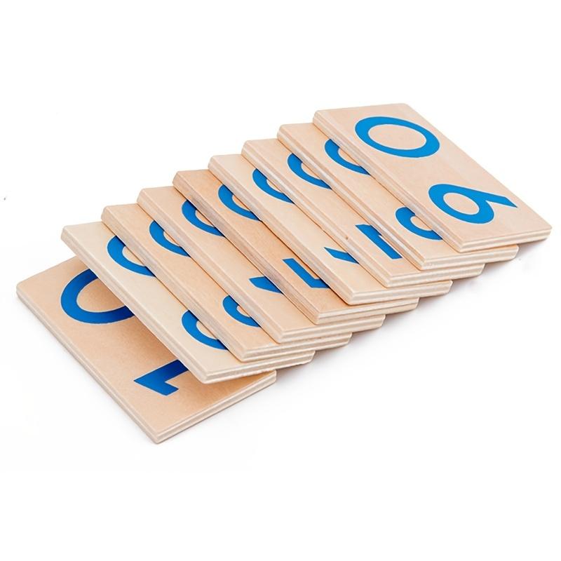 Wooden Number Cards 1-9000, Montessori Math Learning Toy, Color ...