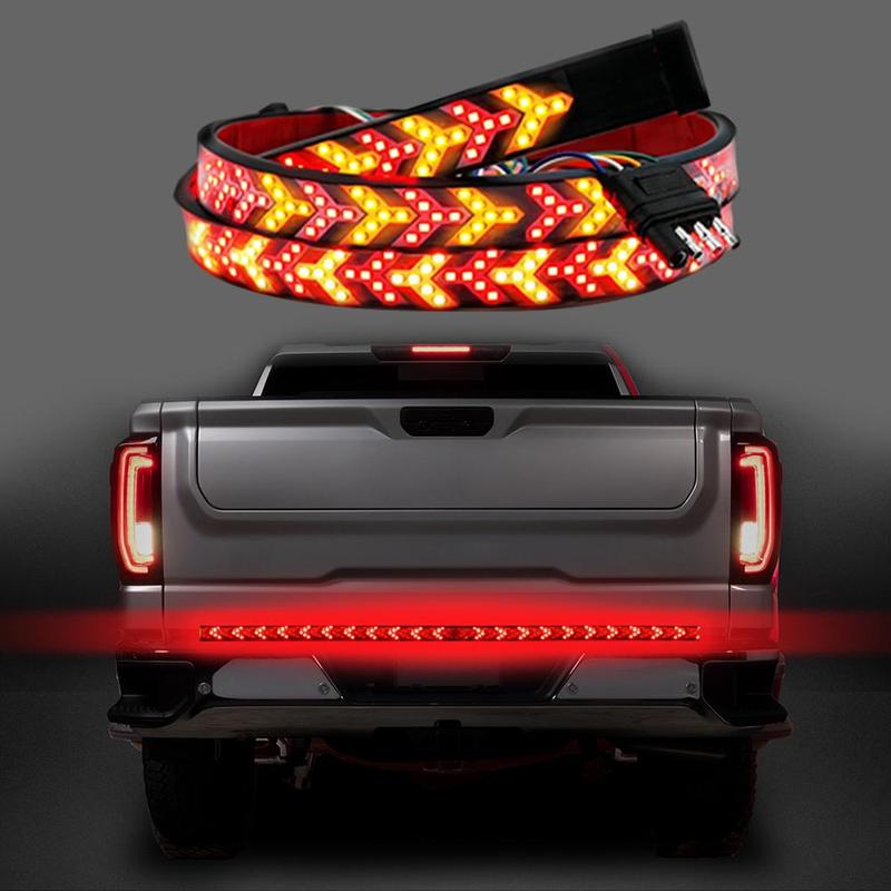 Fishbone Shaped LED Tailgate Light Bar, 60'' LED Tailgate Lights, Brake ...