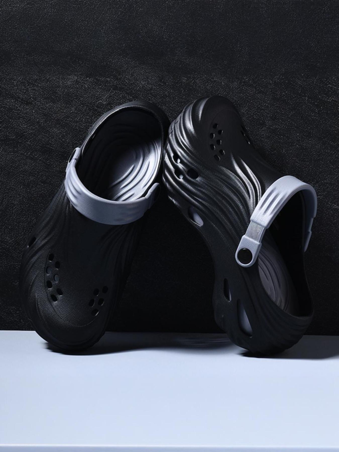 Men's Summer Fashionable Hollow Out Design Clogs, Casual Comfortable ...