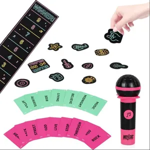 Grab The Mic - Karaoke-Style Game with Foam Microphone, 125 Word Cards ...