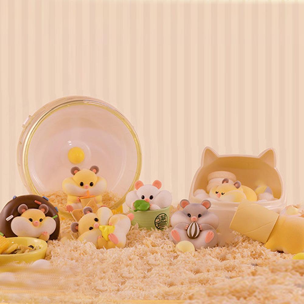 Cute Hamster Design Blind Box Toy, Random Cartoon Hamster Toy ...