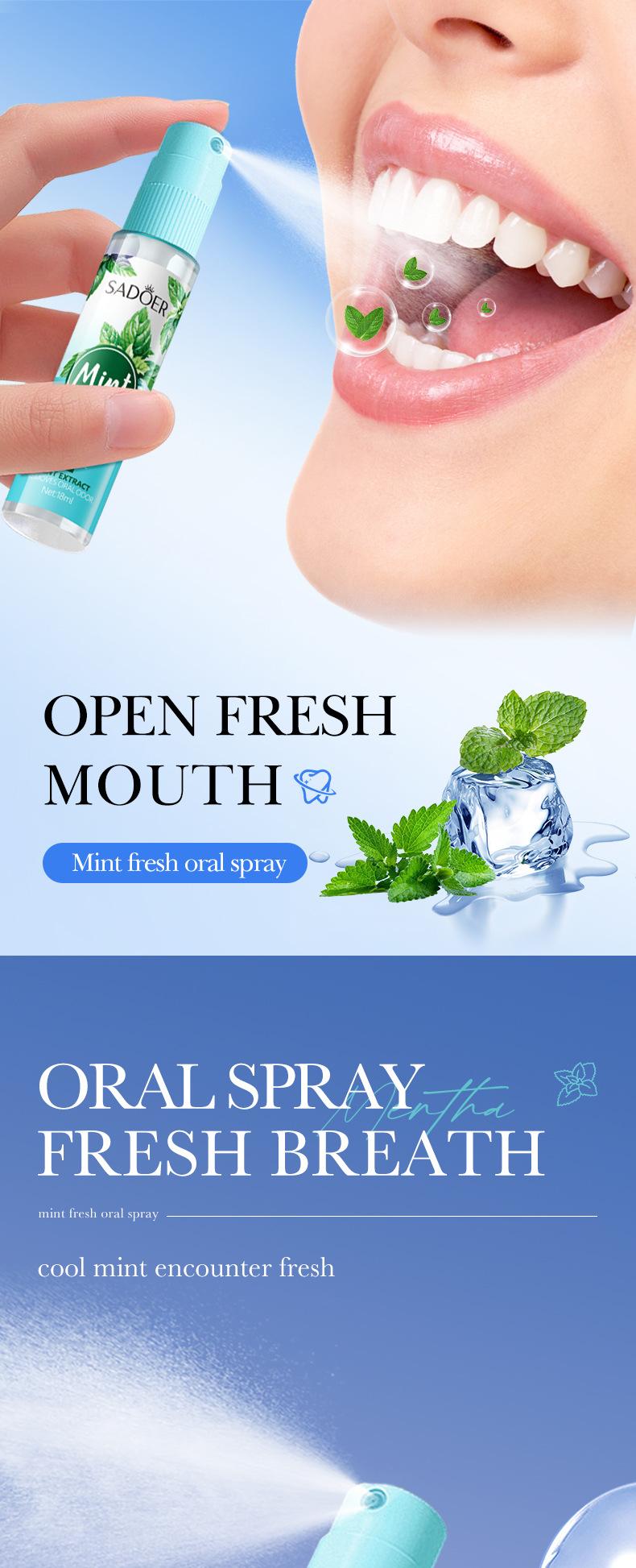 SADOER Oral Spray Fresh Breath And Eliminate Bad Breath Spray - TikTok Shop